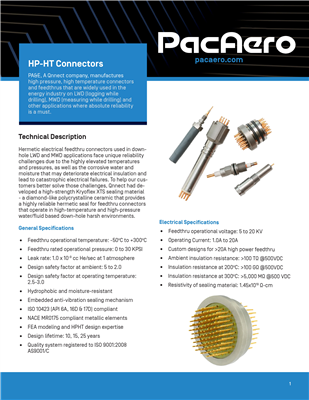 Data Sheets & drawings | pacaero