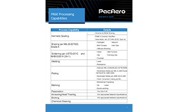 Data Sheets & drawings | pacaero
