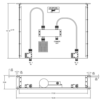 2TC-900A-50N - STL (950 MHz) Combiners | microwavefilter