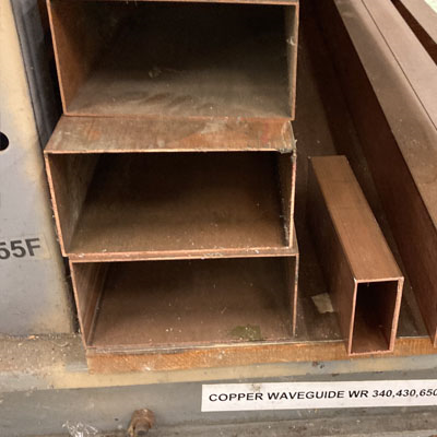 WR650 Copper - Waveguide Stock | microwavefilter