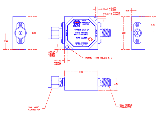 LM-12-20-5W-2 - Limiters | Planar Monolithics Industries
