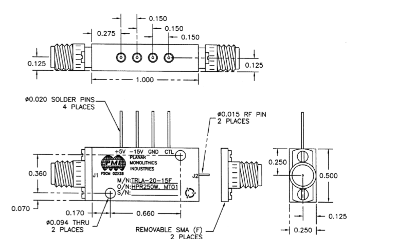 TRLA-20-15F OPTION HPR250W, MT01 - Digitally Controlled Attenuators ...