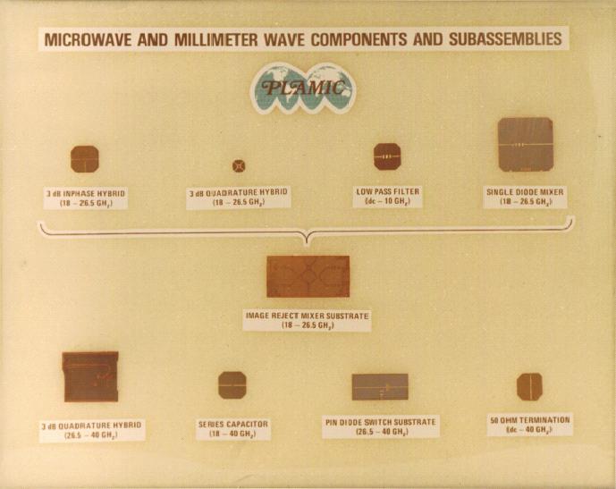 PHOTOGRAPHS OF KEY EXISTED PLAMIC RF/MICROWAVE COMPONENTS AND SUBSYSTEMS