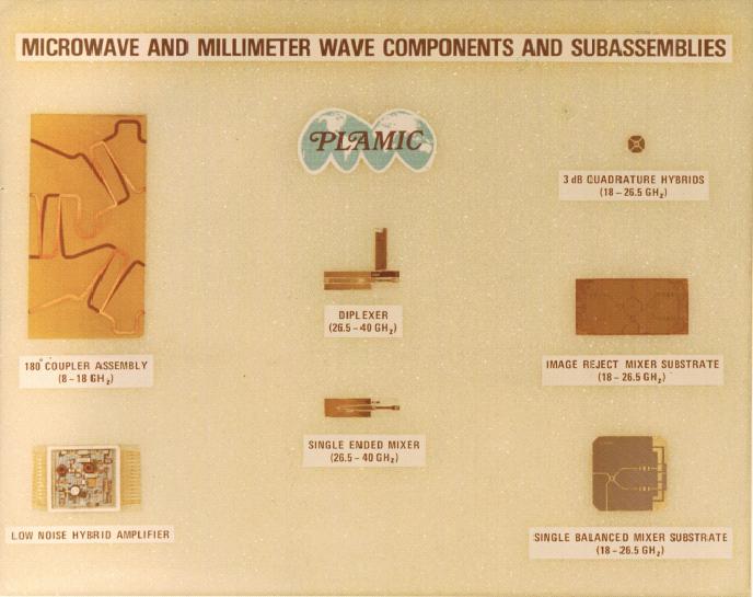 PHOTOGRAPHS OF KEY EXISTED PLAMIC RF/MICROWAVE COMPONENTS AND SUBSYSTEMS