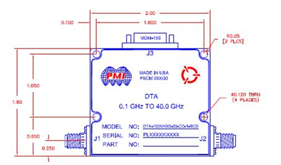 DTA-100M40G-30-CD-1-BCD - Digitally Controlled Attenuators | Quantic PMI (Planar Monolithics)