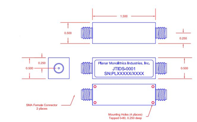 JTIDS-0001 - Band Reject Notch Filters | Quantic PMI (Planar Monolithics)