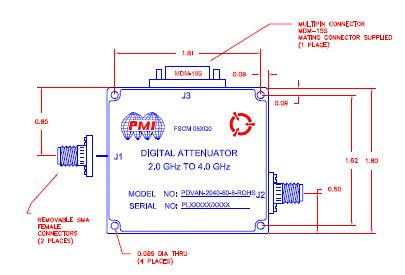 PDVAN-2040-60-8-ROHS - Digitally Controlled Attenuators | Quantic PMI (Planar Monolithics)