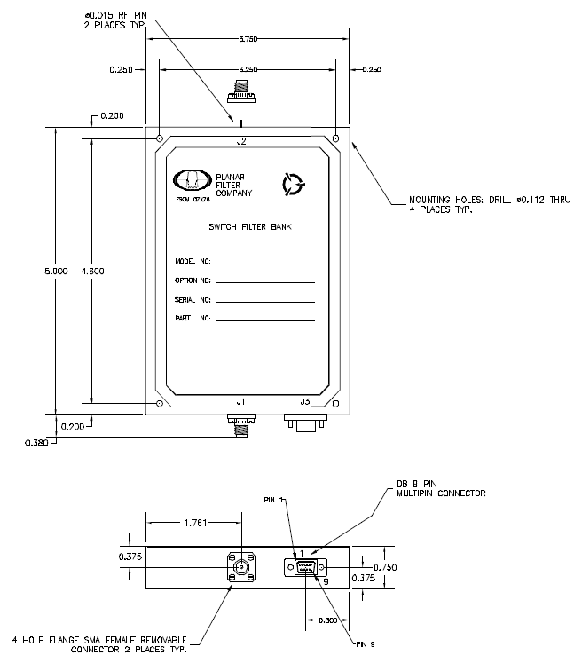 SFB4200-5200-7-SS - Switch Filter Banks | Quantic PMI (Planar Monolithics)