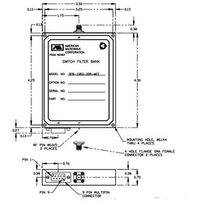 SFB-1083-2DR-MCT - Switch Filter Banks | Planar Monolithics Industries