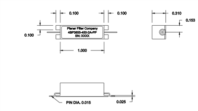 4BP3855-450-2A-PP - Bandpass Filters | Quantic PMI (Planar Monolithics)
