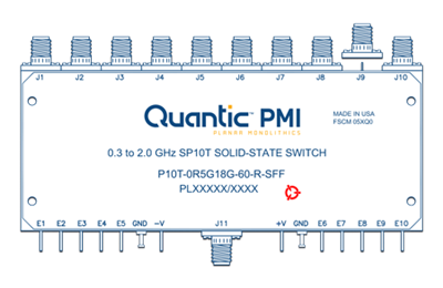 P10T-0R5G18G-60-R-SFF - Single Pole - Ten Throw Switch (SP10T ...