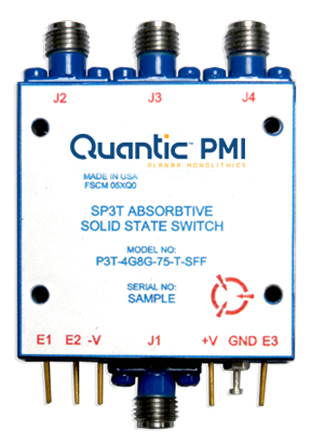 Single Pole - Three Throw (SP3T) Switch | Quantic PMI (Planar Monolithics)