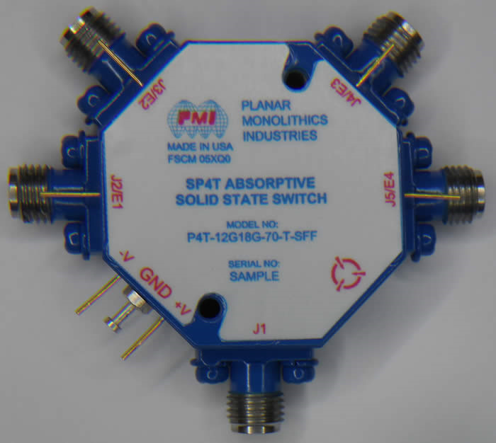 P4T-12G18G-70-T-SFF - Single Pole - Four Throw (SP4T) | Planar ...