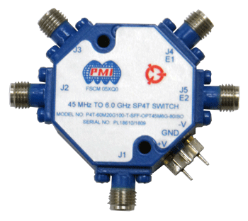 P4T-60M20G100-T-SFF-OPT45M6G-80ISO - Single Pole - Four Throw (SP4T ...