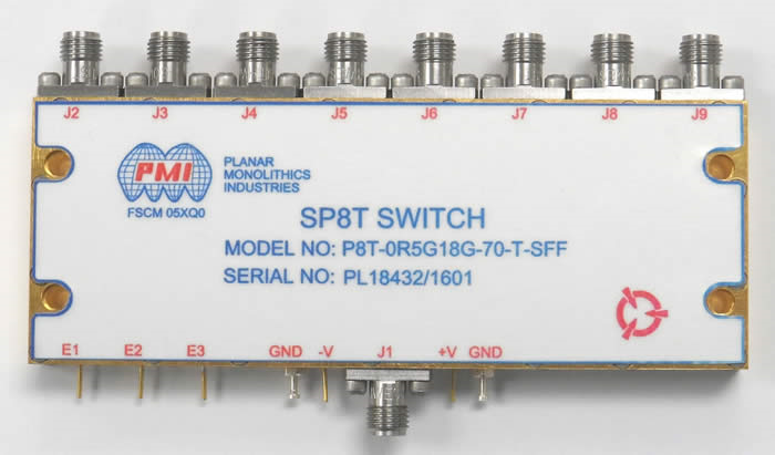 P8T-0R5G18G-70-T-SFF - Single Pole - Eight Throw (SP8T) | Planar ...